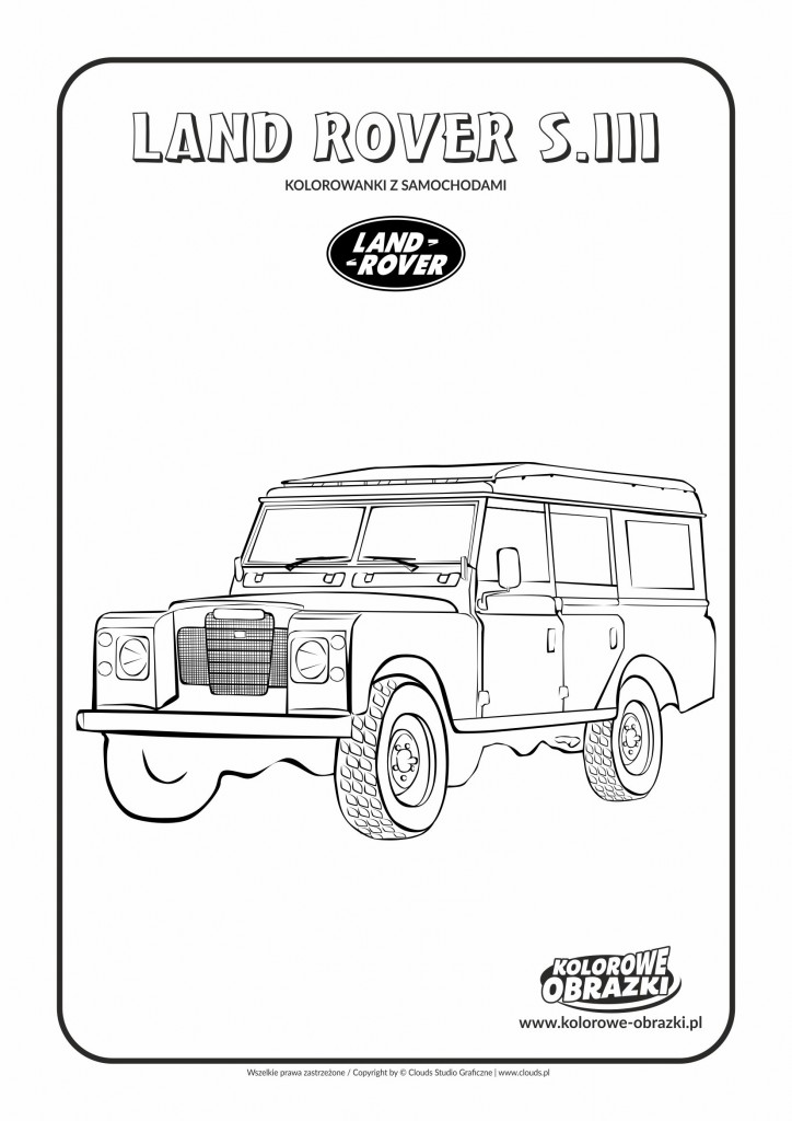 Kolorowanki dla dzieci Land Rover S. III - Kolorowanki dla dzieci ...